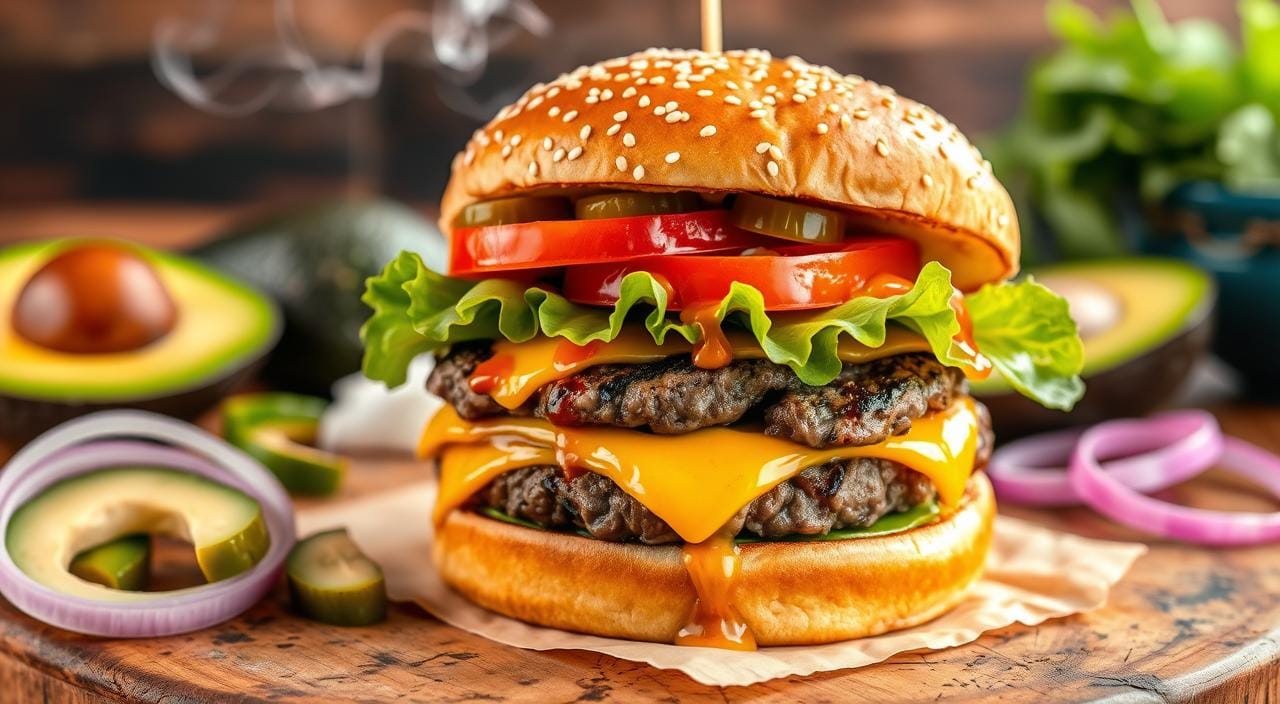 "Juicy Beef Burgers: A Classic Dinner for BBQ Nights"