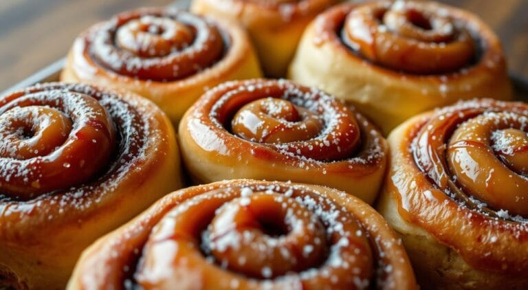 Sticky Maple Cinnamon Rolls